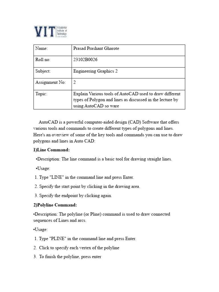 EG Assignment 2 | PDF | Polygon | Rectangle