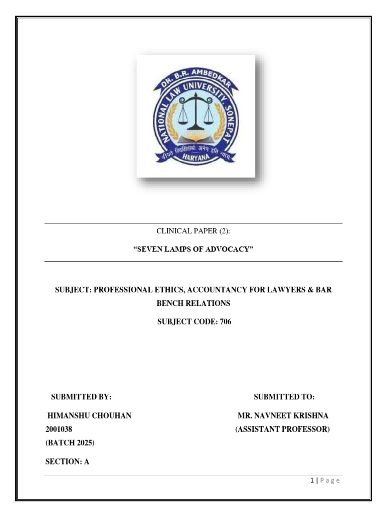 Pe Assignment 2 Himanshu | PDF | Lawyer | Advocate Pe Assignment 2 Himanshu | PDF | Lawyer | Advocate