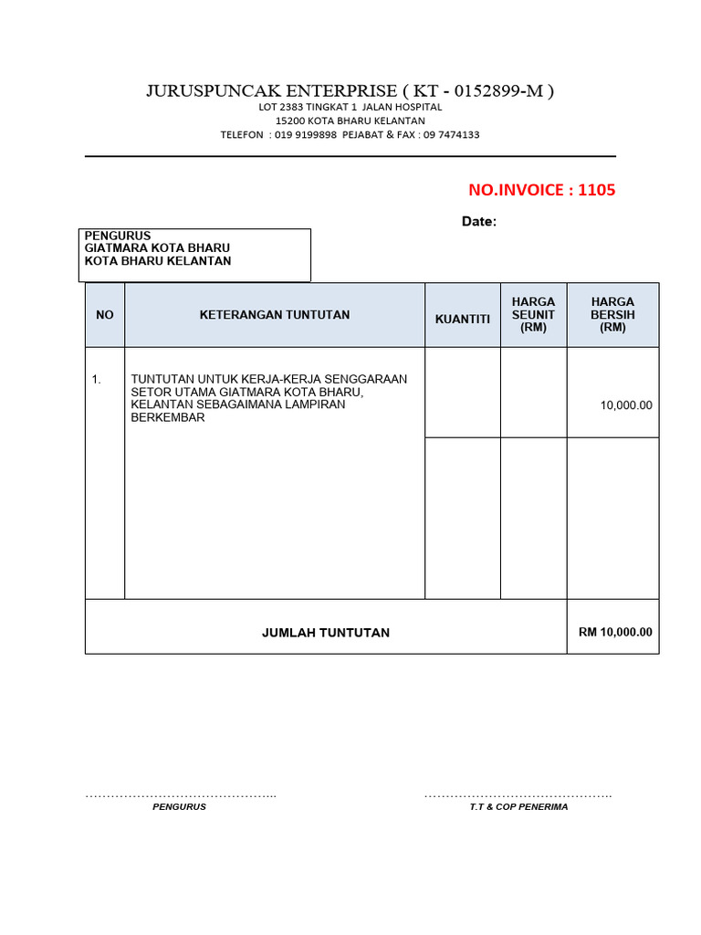 Invoice 1105 | PDF