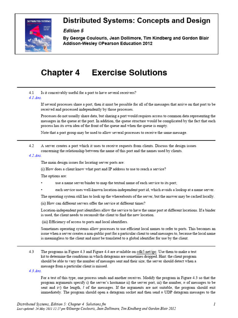 Chapter 4 Solutions | PDF