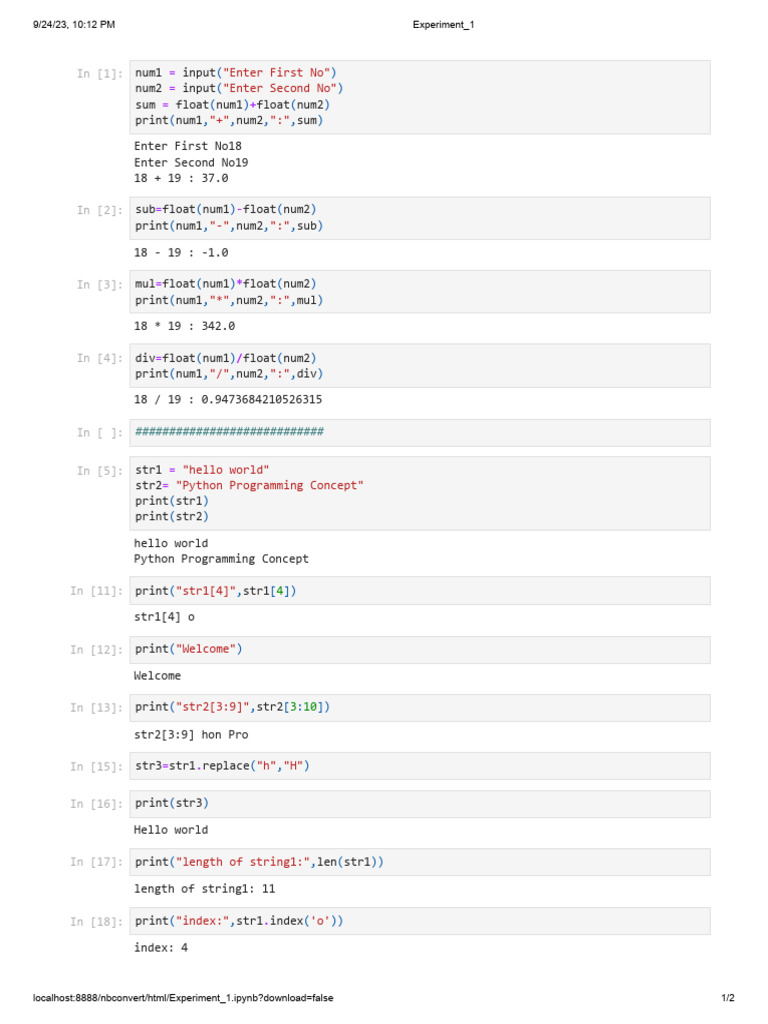 DAL Experiments Output | Download Free PDF | Software Development | Computer Programming