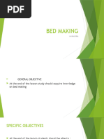 Prepare Bed For Occupancy | PDF | Bedding | Bed