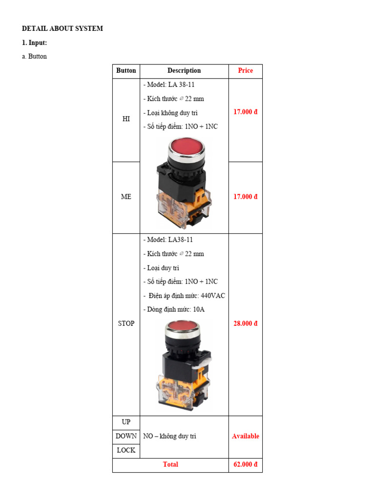 Detail About System 1. Input:: Price | PDF