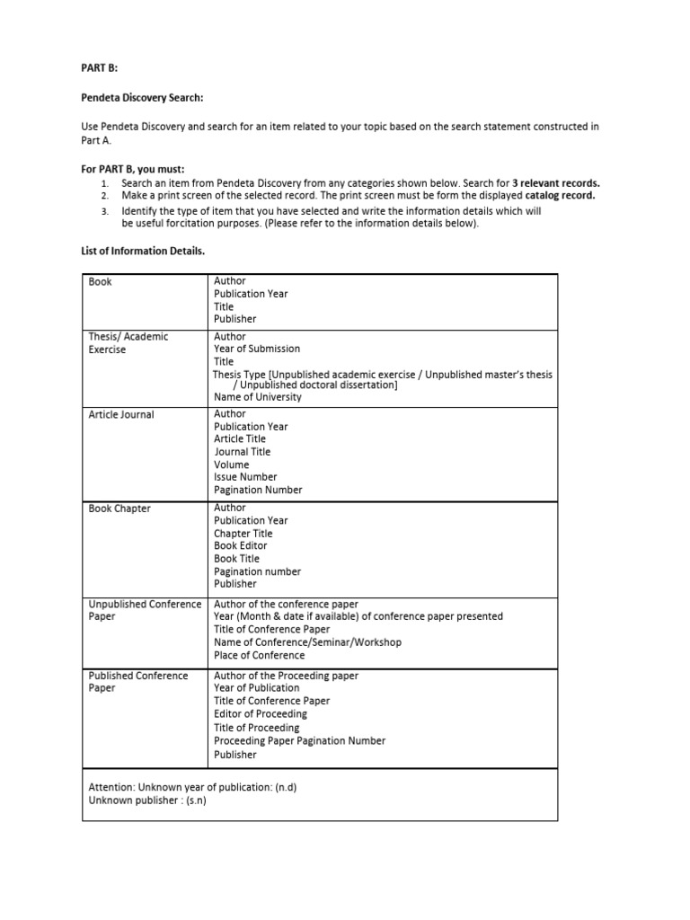 GBX0009_Instructions_Part B_ | PDF | Thesis | Academia