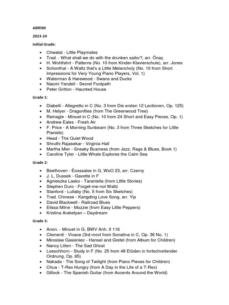 ABRSM | PDF | Classical Music | Musical Forms