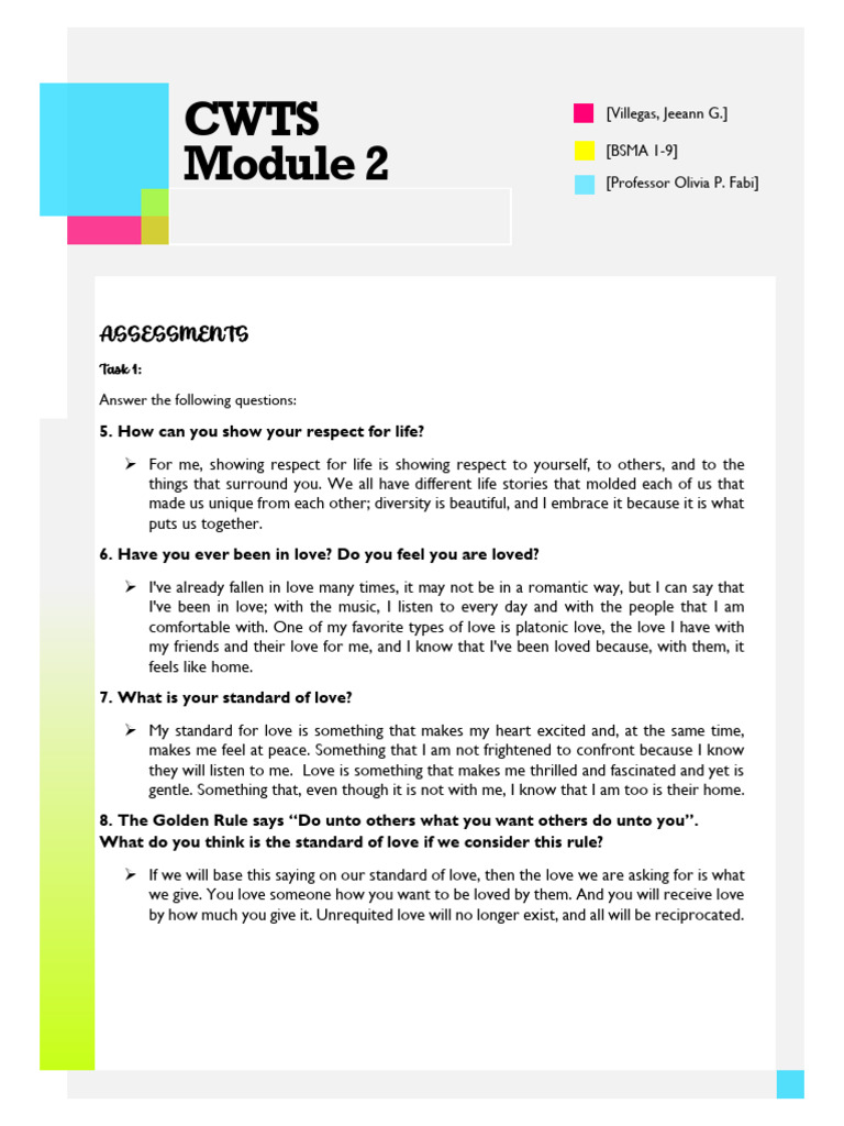 G CWTS Module2 | PDF