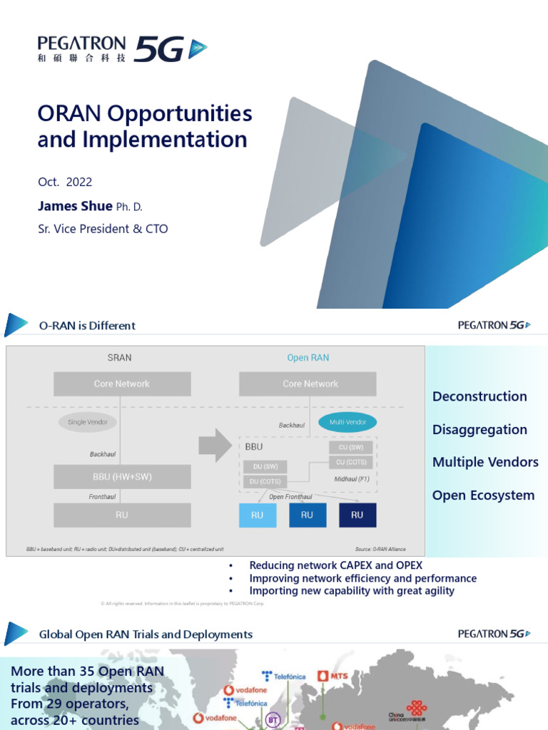 Track A2-O-RAN Opportunities and Implementation-James Shue | PDF