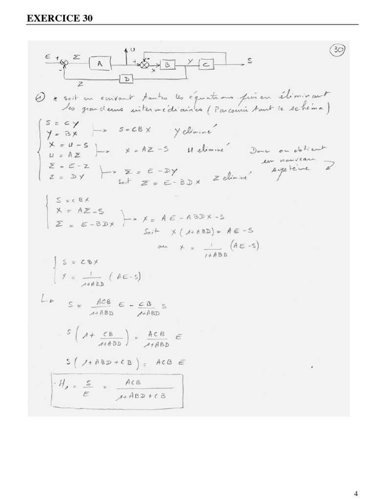 Corrige Exo 30 | PDF Corrige Exo 30 | PDF
