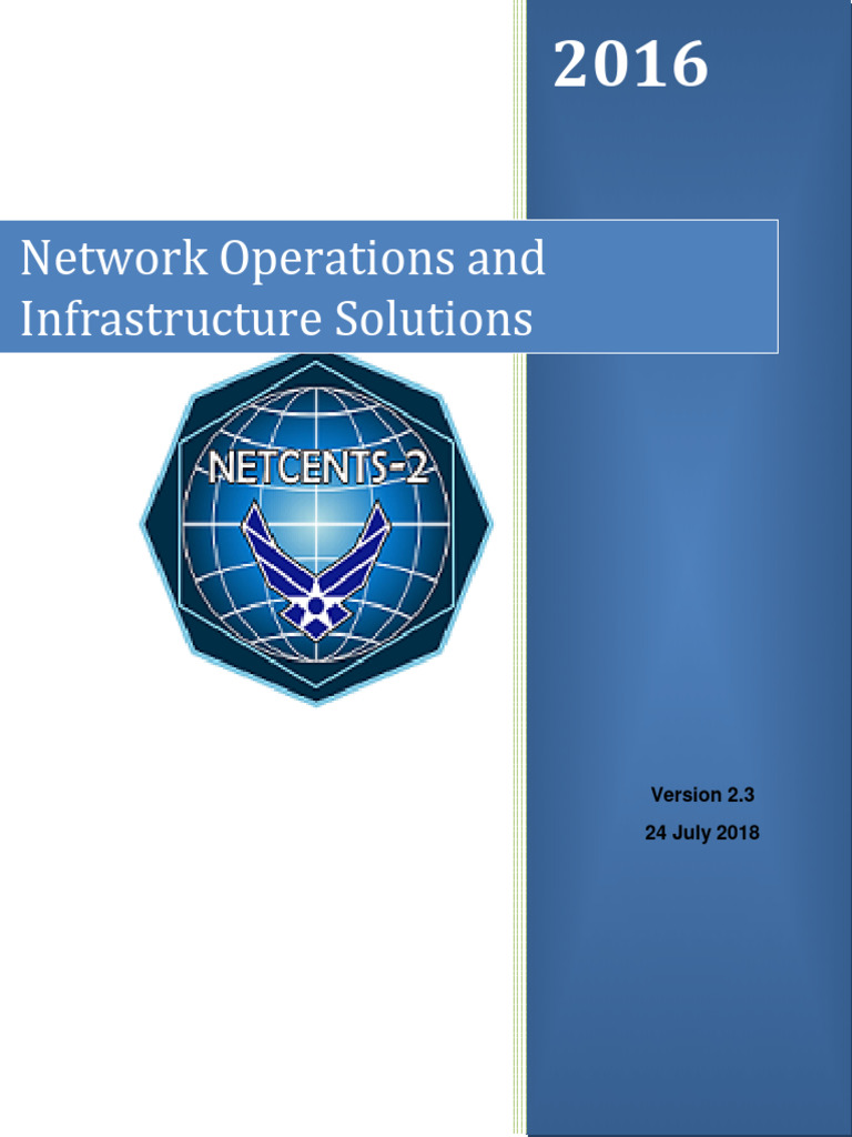 NetOps and Infrastructure User Guide - v2.3 - 24jul18 | PDF