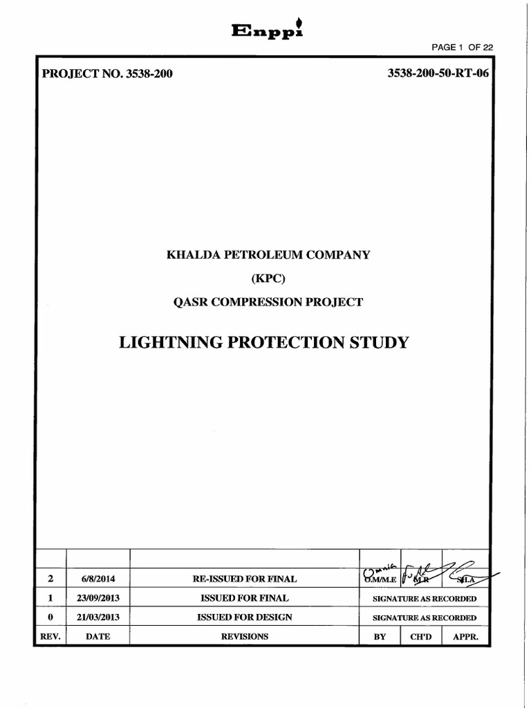 6.4.4.5 Lightning Protection Study | PDF