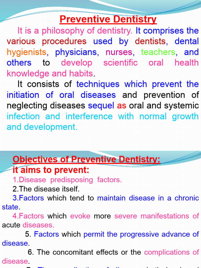 Levels of Prevention in Dentistry | PDF | Dentistry | Preventive Healthcare