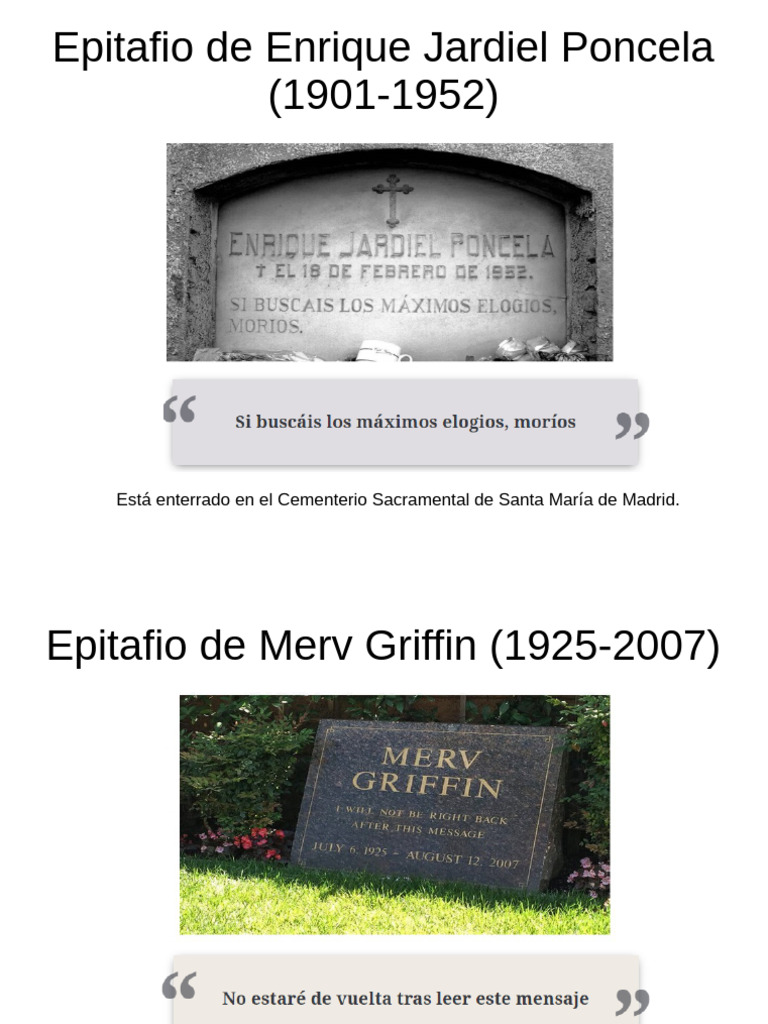 Epitafio | PDF