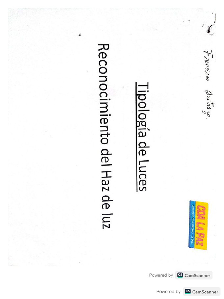 Tipología de Luces | PDF