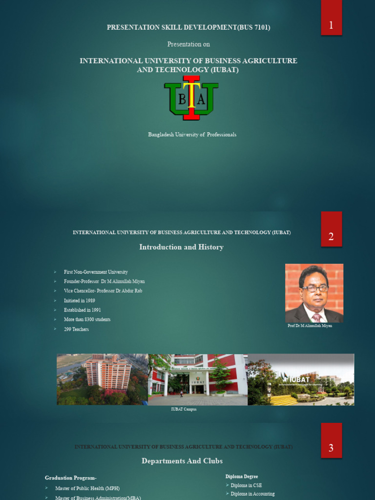 PSD - Presentation - IUBAT | PDF