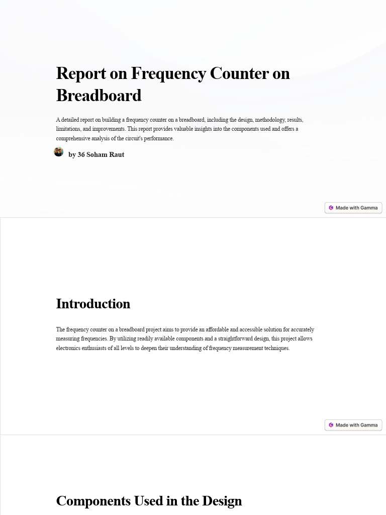 DIY Frequency Counter on Breadboard | PDF | Electronics | Electronic ...
