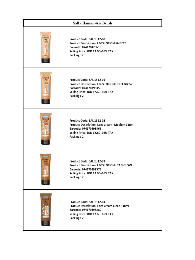 Sally Hansen Product Catalog Overview | PDF | Nail (Anatomy) | Beauty