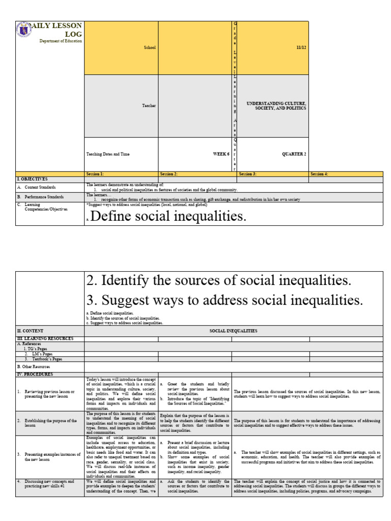 Ucsp Q2 Week6 | PDF | Social Inequality | Discrimination & Race Relations