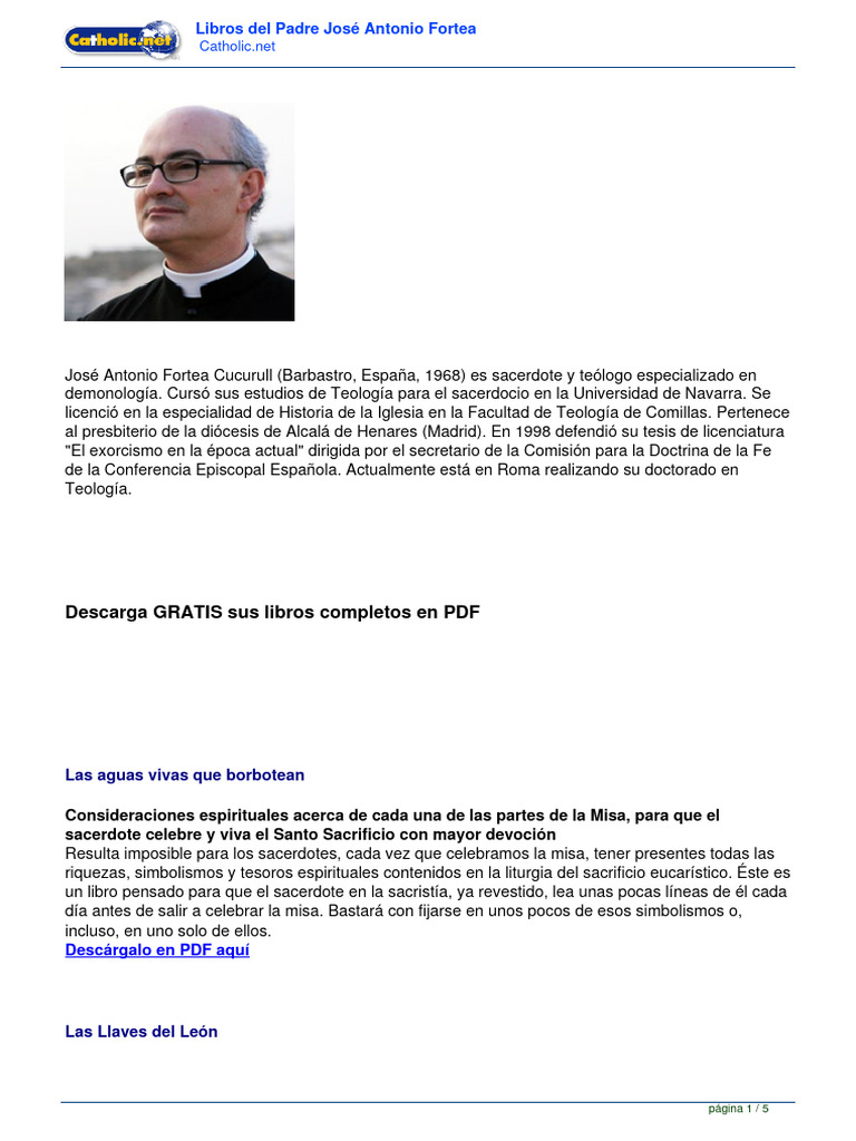 Libros_del_Padre_Jos_Antonio_Fortea | PDF