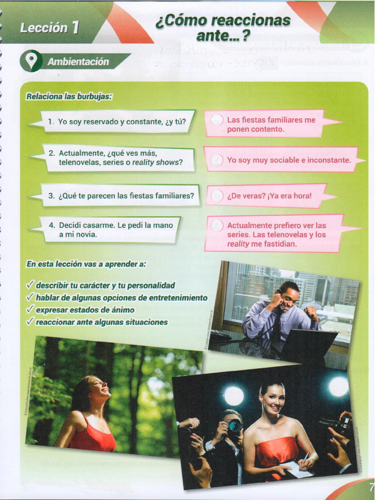 Español Inmediato 2 - Leccion 1 | PDF