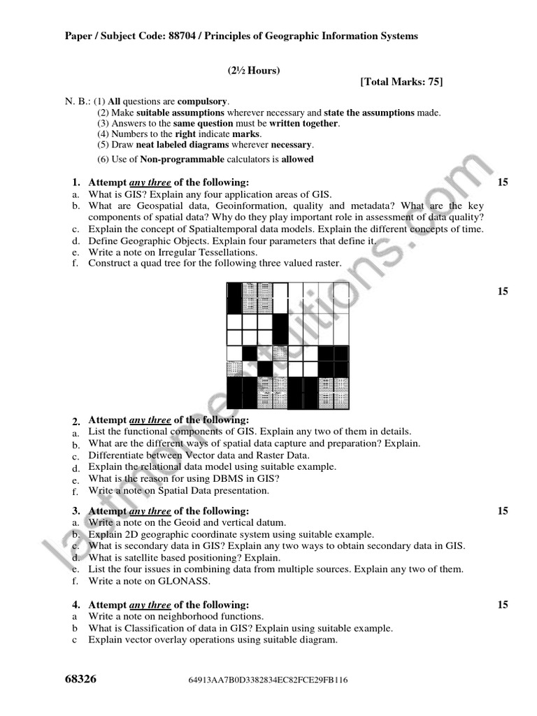 Tybsc-It Sem6 Pgis Nov19 | PDF | Geographic Information System | Data
