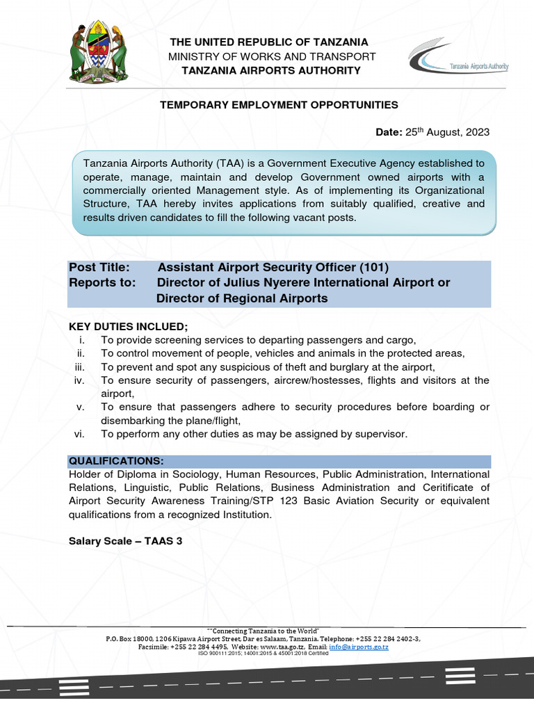 Temporary Employment Opportunities | PDF | Computer Network | Databases