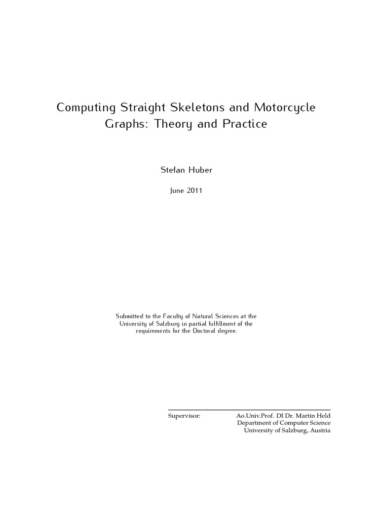 Phdthesis Stefanhuber | PDF | Vertex (Graph Theory) | Vertex (Geometry)