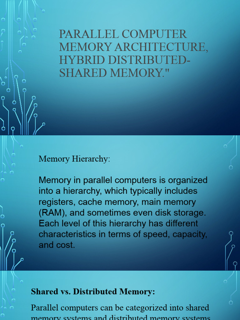 Hybrid Distributed-Shared Memory Overview | PDF | Parallel Computing ...