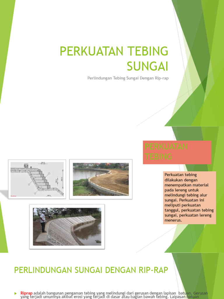 Perkuatan Tebing Sungai Dengan Rip-Rap | PDF