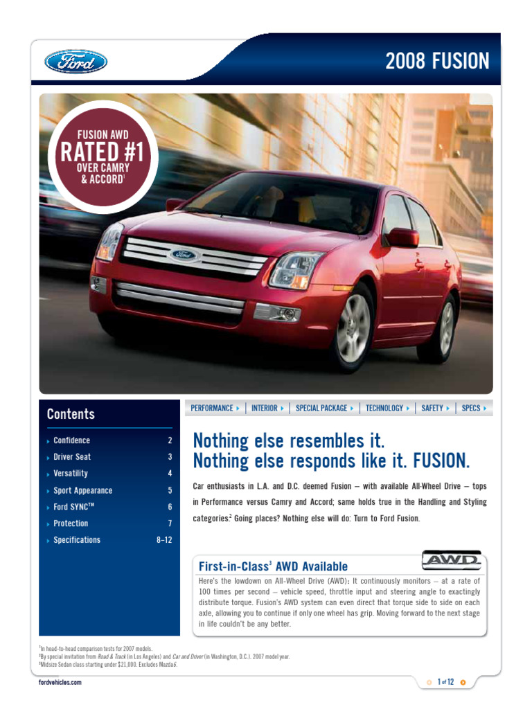 Ford - US Fusion - 2008 | PDF