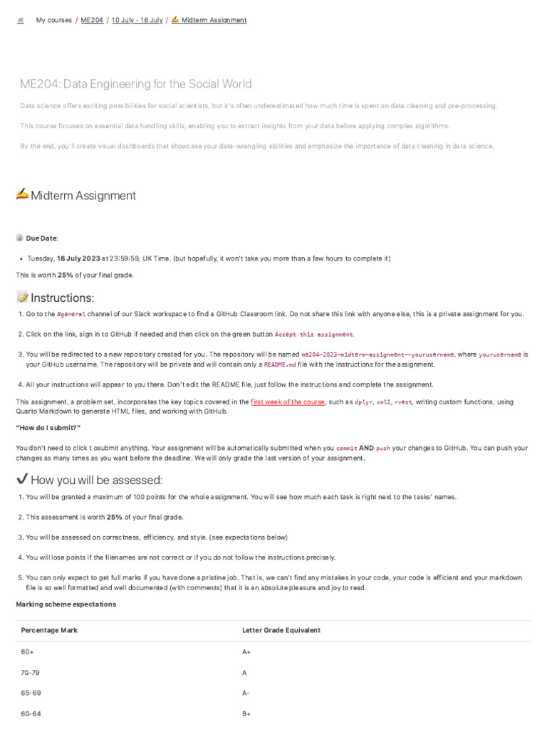 ME204 - Midterm Assignment | PDF