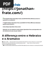 O Alfabeto Aramaico | PDF | Línguas faladas na Ásia | Linguística