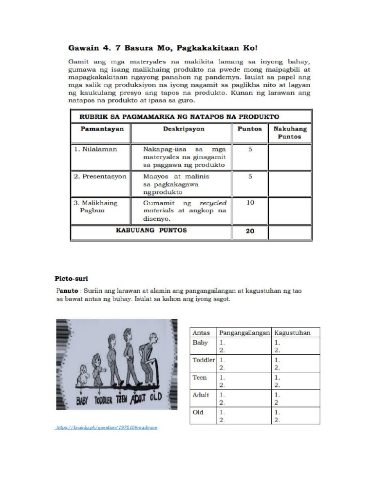 PERFORMANCE-TASKS-QUARTER-1 | PDF