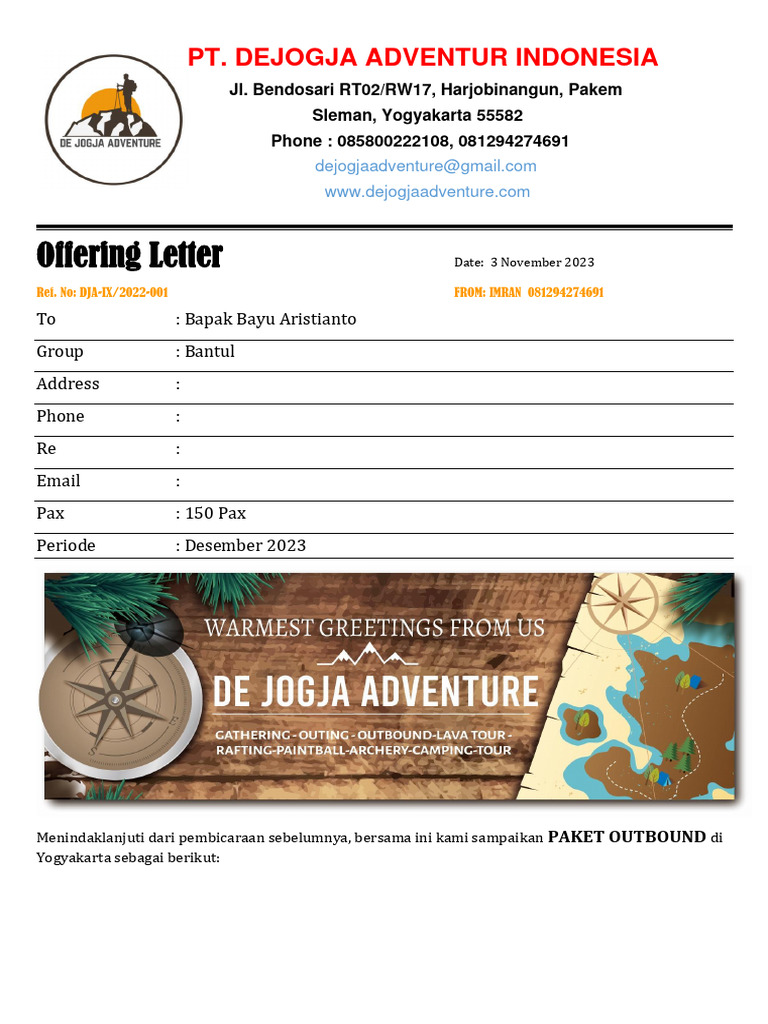 Dejogja - One Day - Pak Bayu Aristianto-1 | PDF