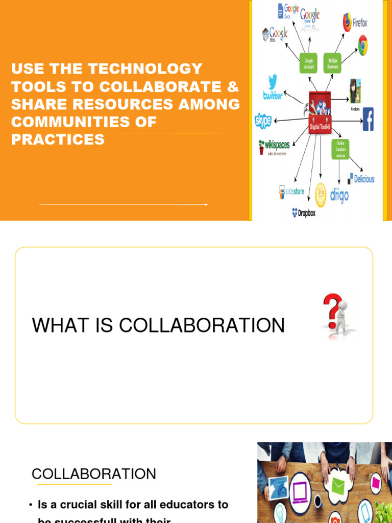 Use of Technology Tools To Collaborate 1 | PDF | Collaboration | Cyberspace