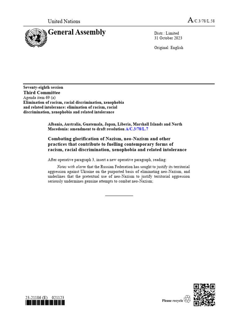 United Nations A - C.3 - 78 - L.58-EN | PDF