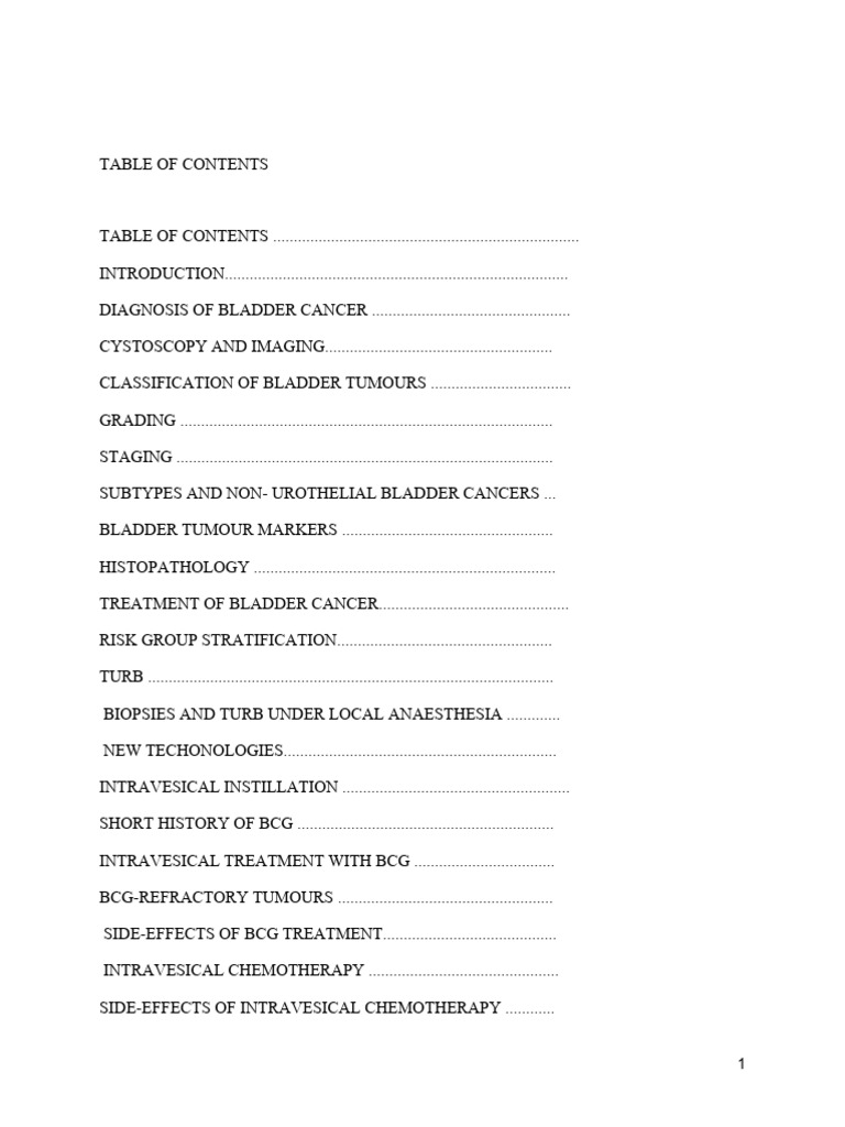 Diagnosis of Bladder Cancer | PDF