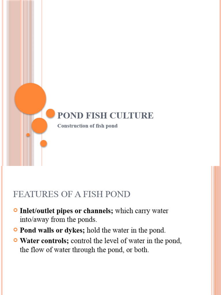 Fish Pond Construction Guide | PDF