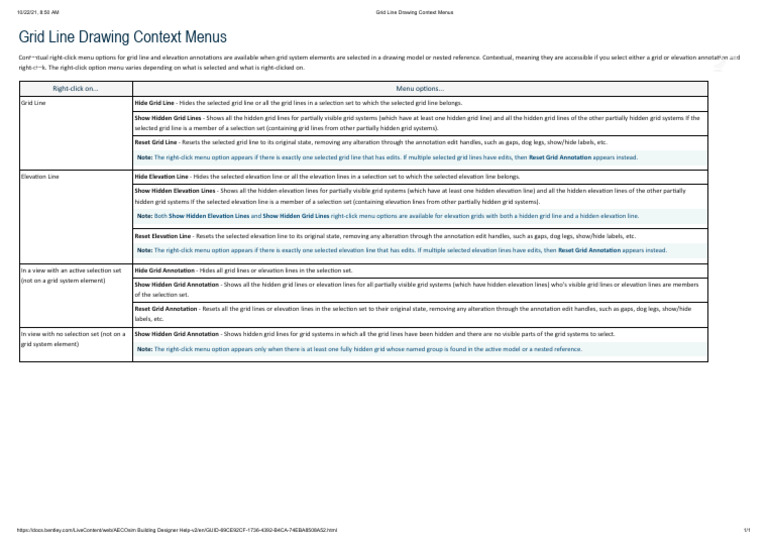 Grid Line Drawing Context Menus | PDF | Menu (Computing) | Software