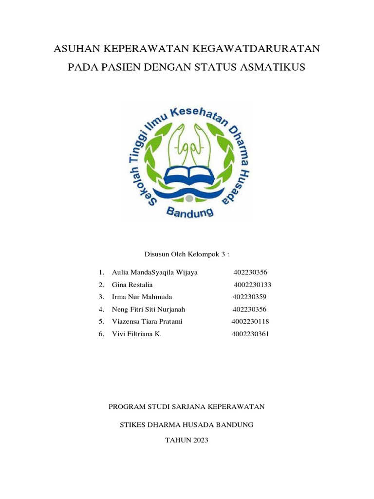 Asuhan Keperawatan pada Status Asmatikus | PDF