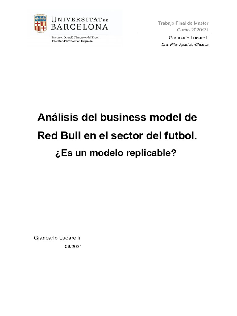 Business Model (Red Bull) | PDF | Deportes