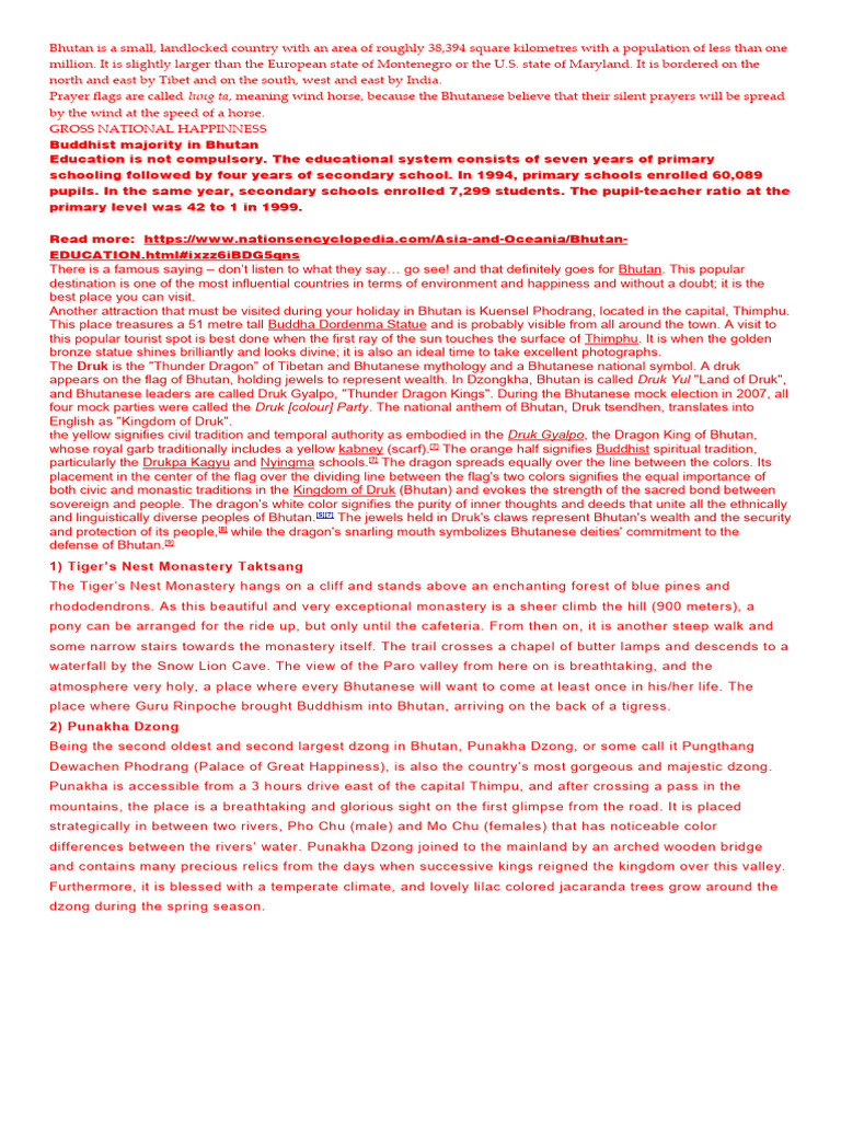 Bhutan Pdf Bhutan