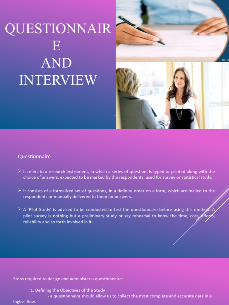 Questionnaire My Presentation | PDF | Questionnaire | Question