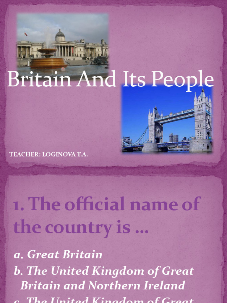 Britain and Its People | PDF | Palace Of Westminster | London
