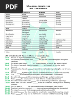 English Word Forms Exercise Guide | PDF | Fashion | Linguistics