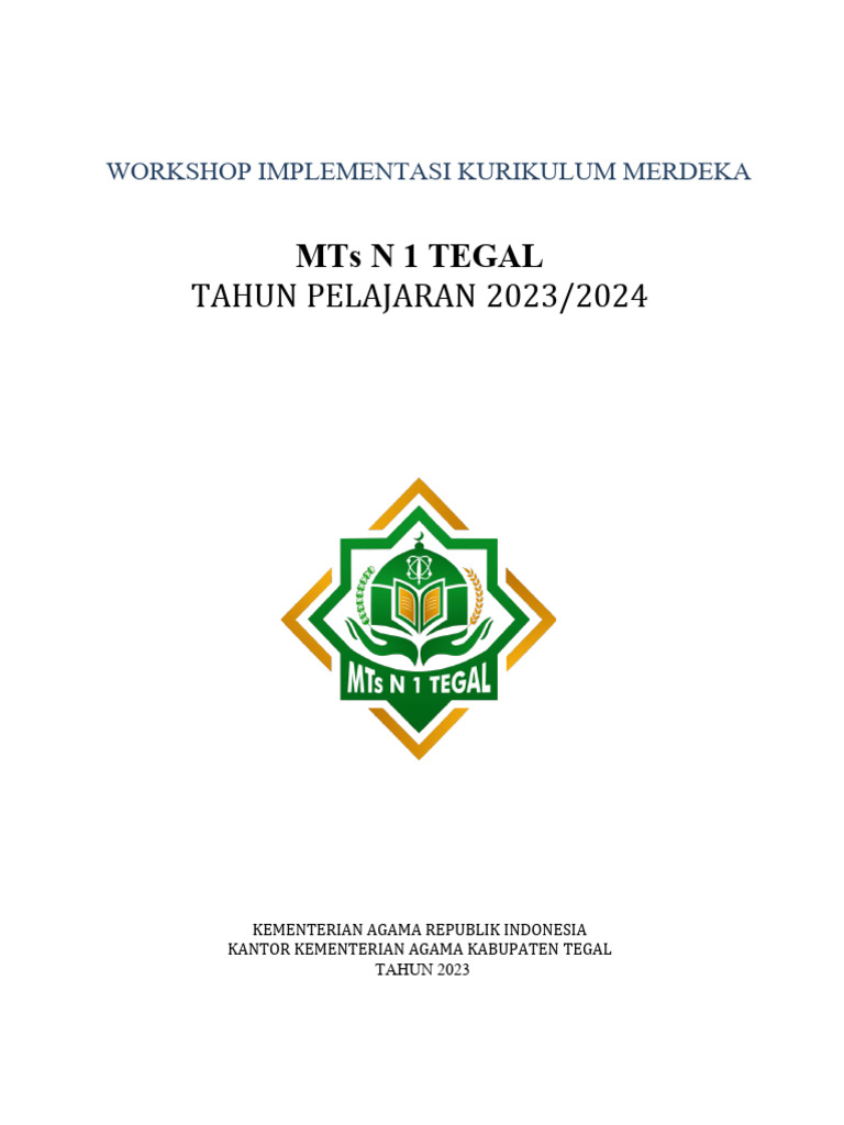 Proposal Workshop Implementasi Kurikulum | PDF