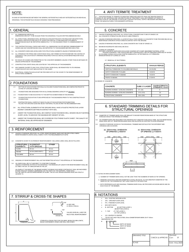 ST - G+1 Office Revised Drawing | PDF