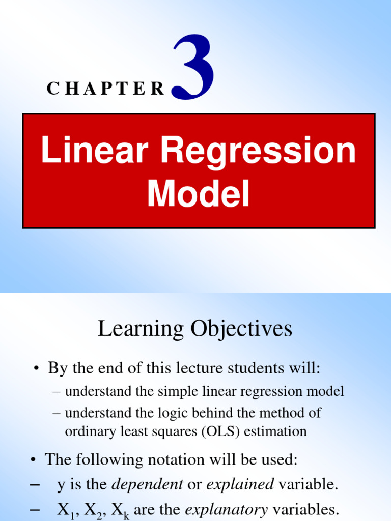 Chapter 3 - Linear Regression | PDF | Regression Analysis | Linear ... Chapter 3 - Linear Regression | PDF | Regression Analysis | Linear ...