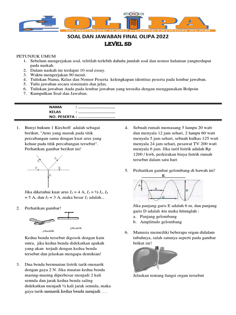 Soal Olipa Final | PDF