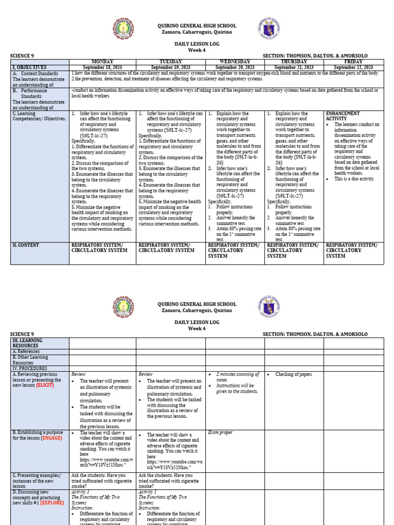 Science 9 q1 - Week 4 23-24 | PDF | Learning | Cognitive Science