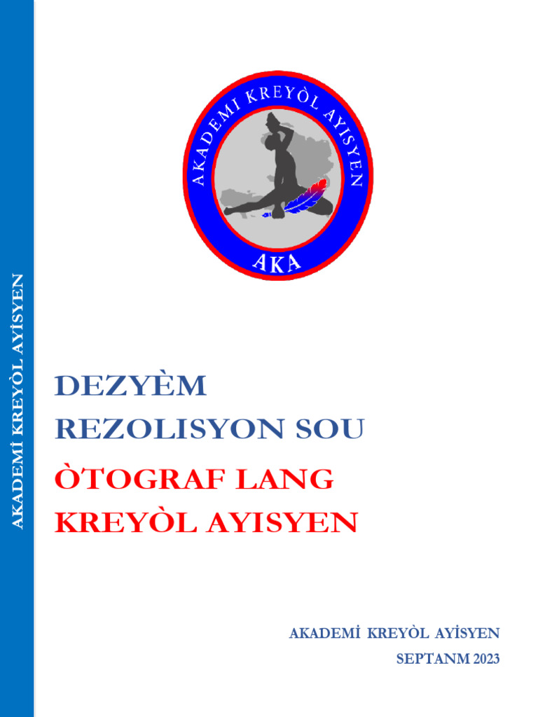 Dezyem Rezolisyon òtograf_ofisyel AKA | PDF